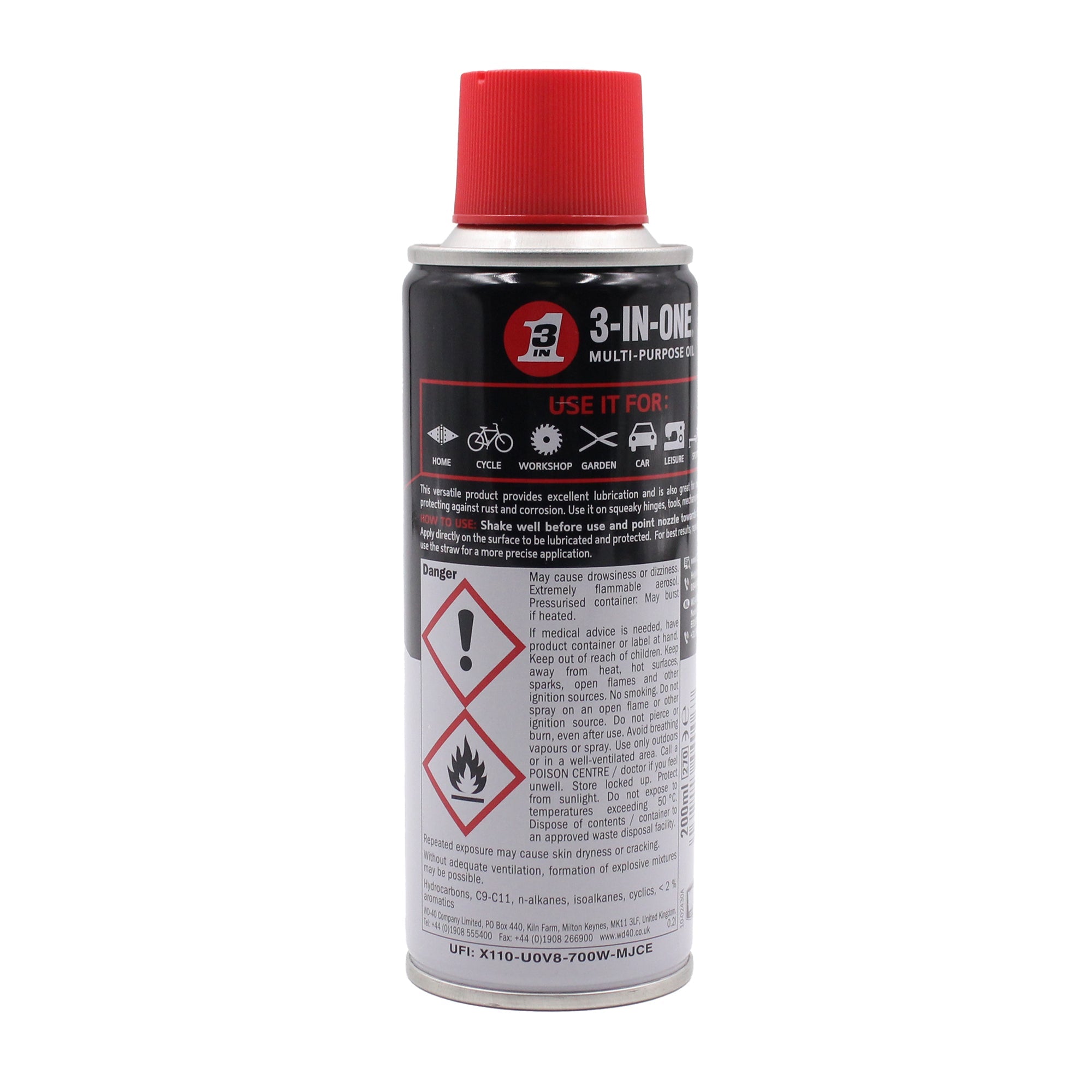 3 In One Oil Spray Aerosol 200ml | Lubricant | Workshop Plus